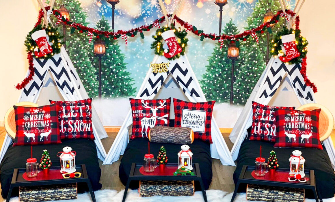 Tipiparty 'Merry Christmas' • Tipi Party | Luxe slaapfeestjes!